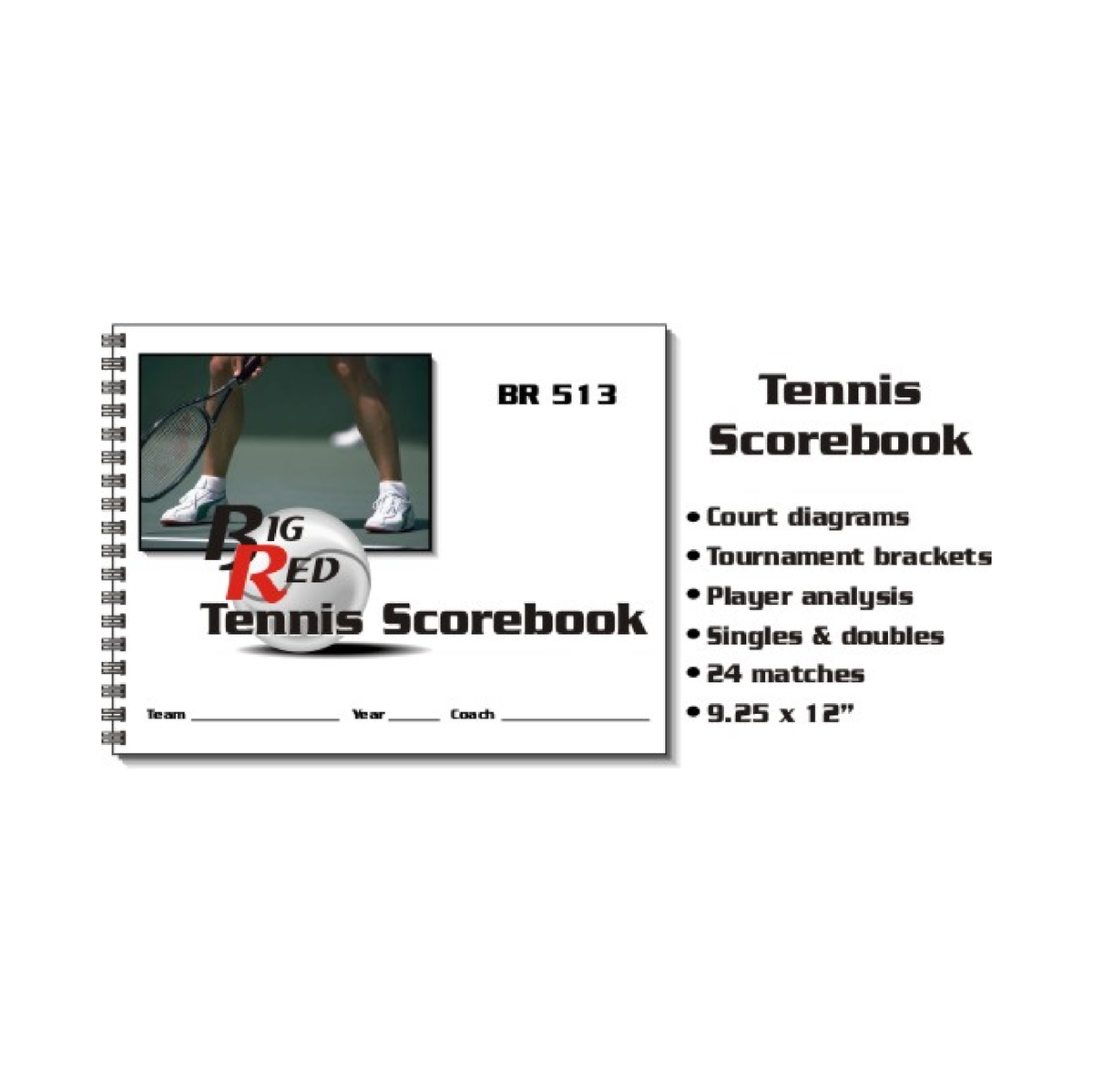 Big Red Tennis Scorebook – Tuffy Brooks Sporting Goods